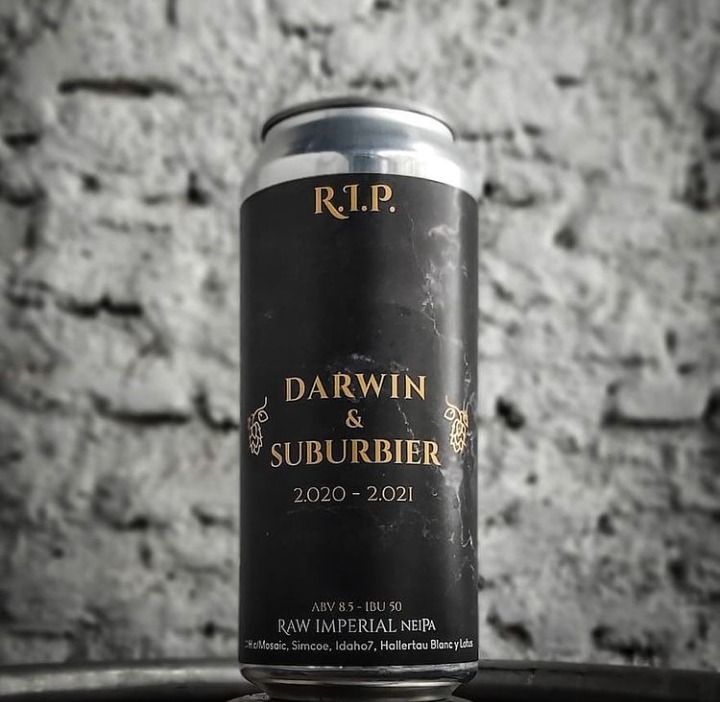Suburbier y Darwin presentaron la RIP RAW IMPERIAL NEIPA – Mundo Cerveza