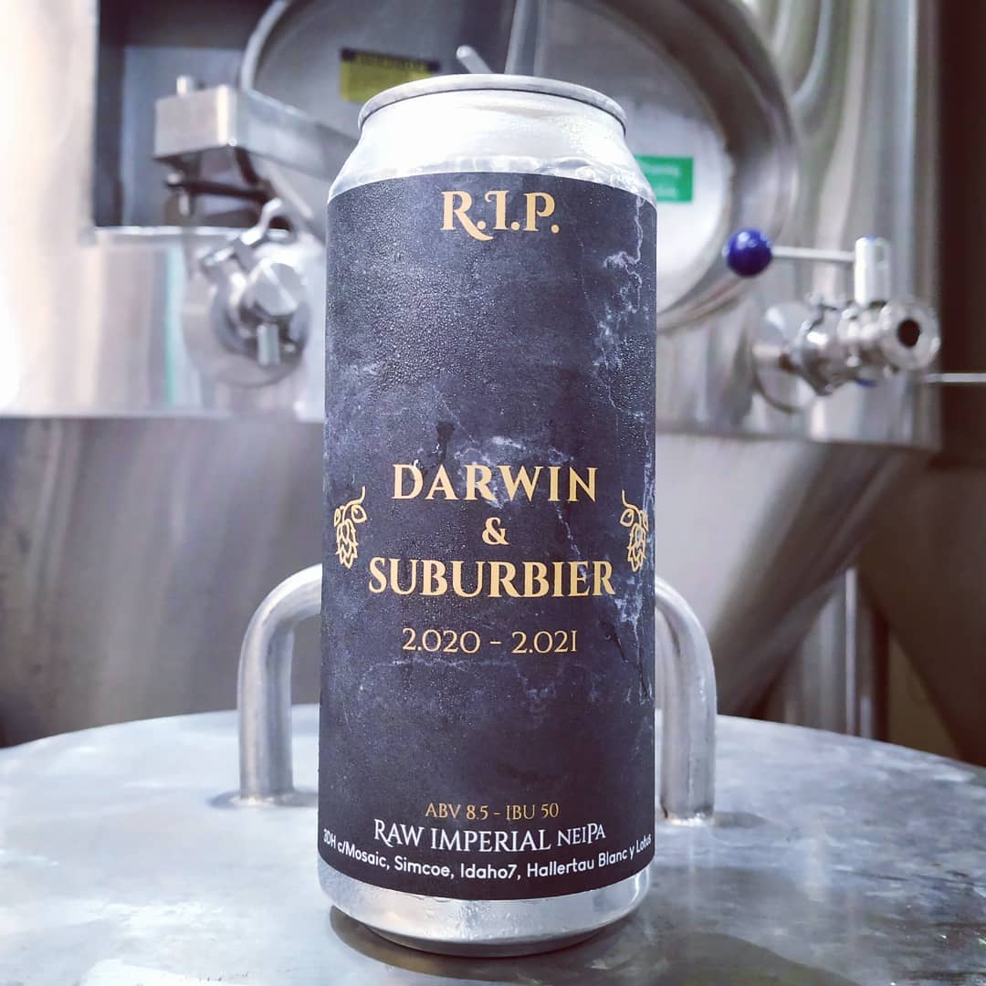 Suburbier y Darwin presentaron la RIP RAW IMPERIAL NEIPA – Mundo Cerveza